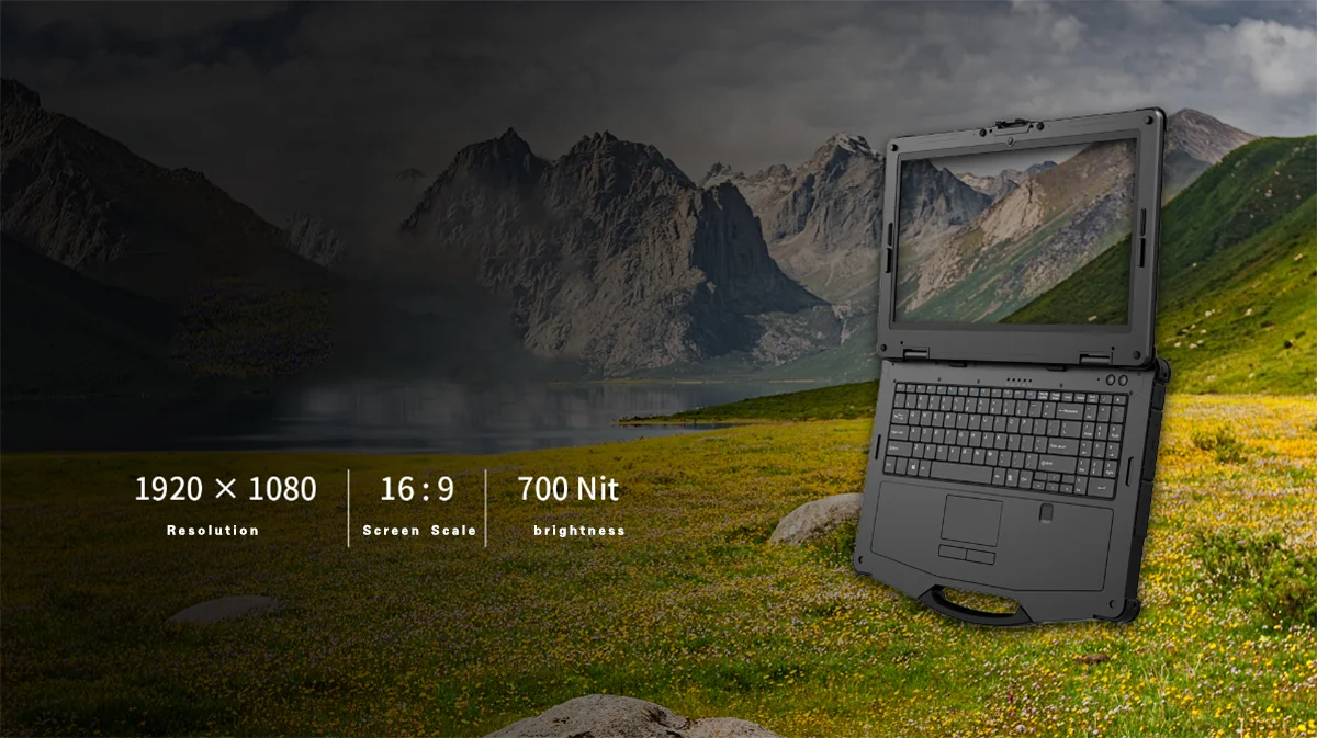 Industrial Tablet Laptop Fully Rugged Notebook 15.6 Inch Dustproof and ...