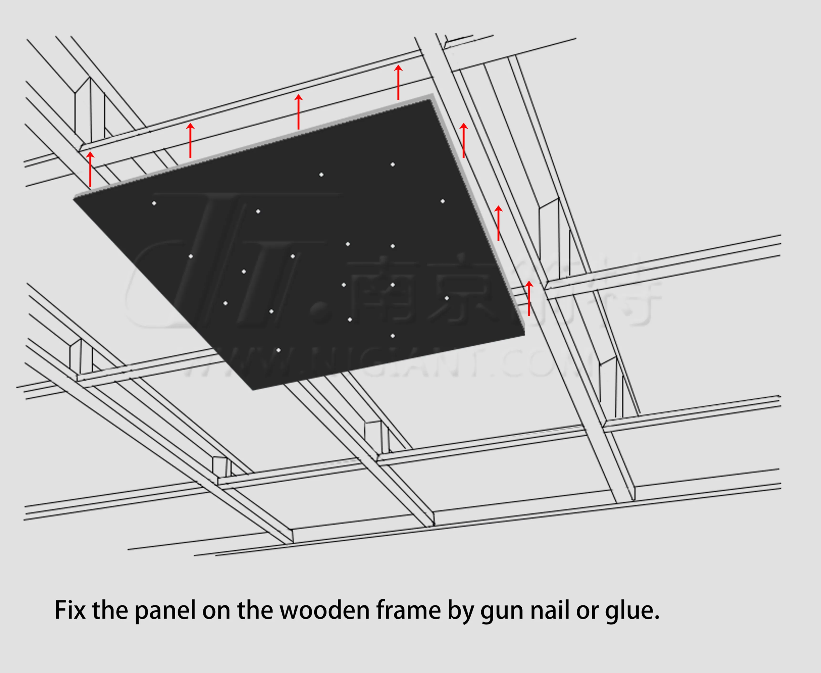 Star Ceiling Panel for LED Fiber Optic Starry Sky Lights