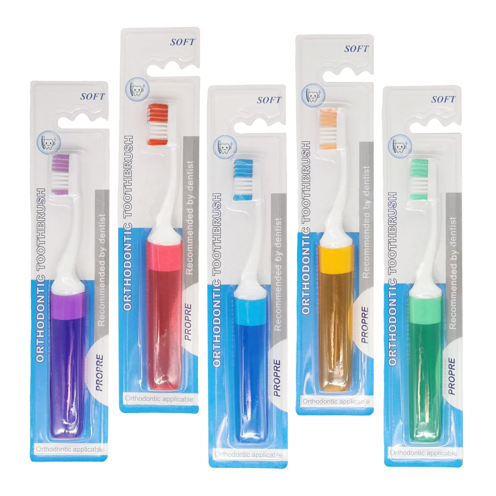 Custom Eco Friendly Portable Adult Mini Folding Travel Toothbrush ...