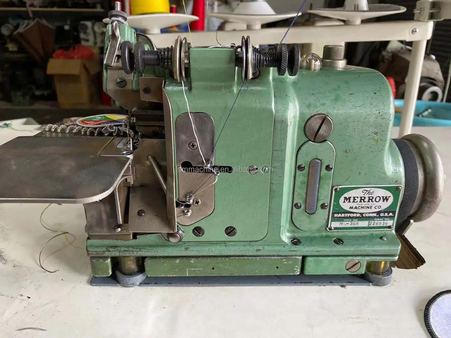 Multi-use Merrow MG-3U Epaulets Armband Trademark Overlock Sewing Machine