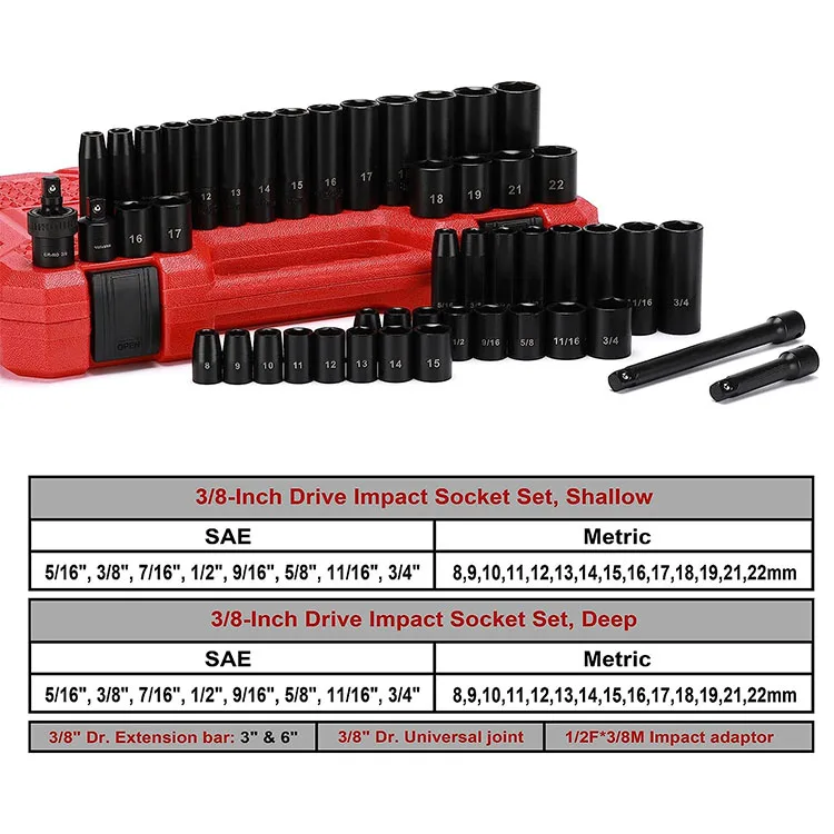 48pcs CR-V Socket Set - Versatile and Durable Solutions