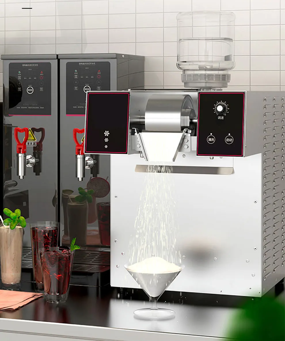 Ice Crusher Snow Flake Ice Machine Automatic Small Machine Snow Ice ...
