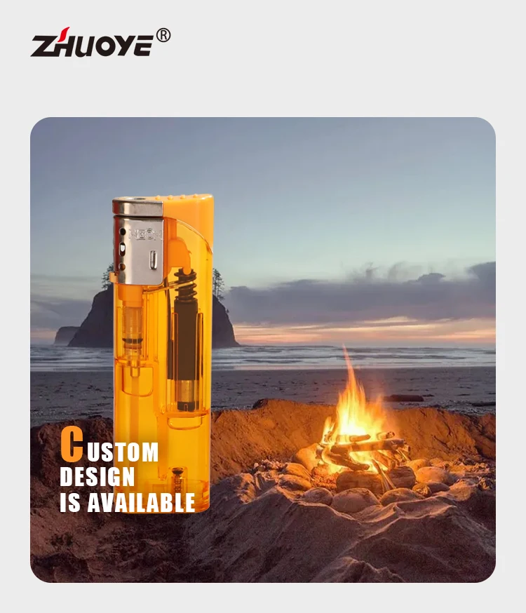ZHUOYE Gas Lighters - Reliable, Refillable, and Durable