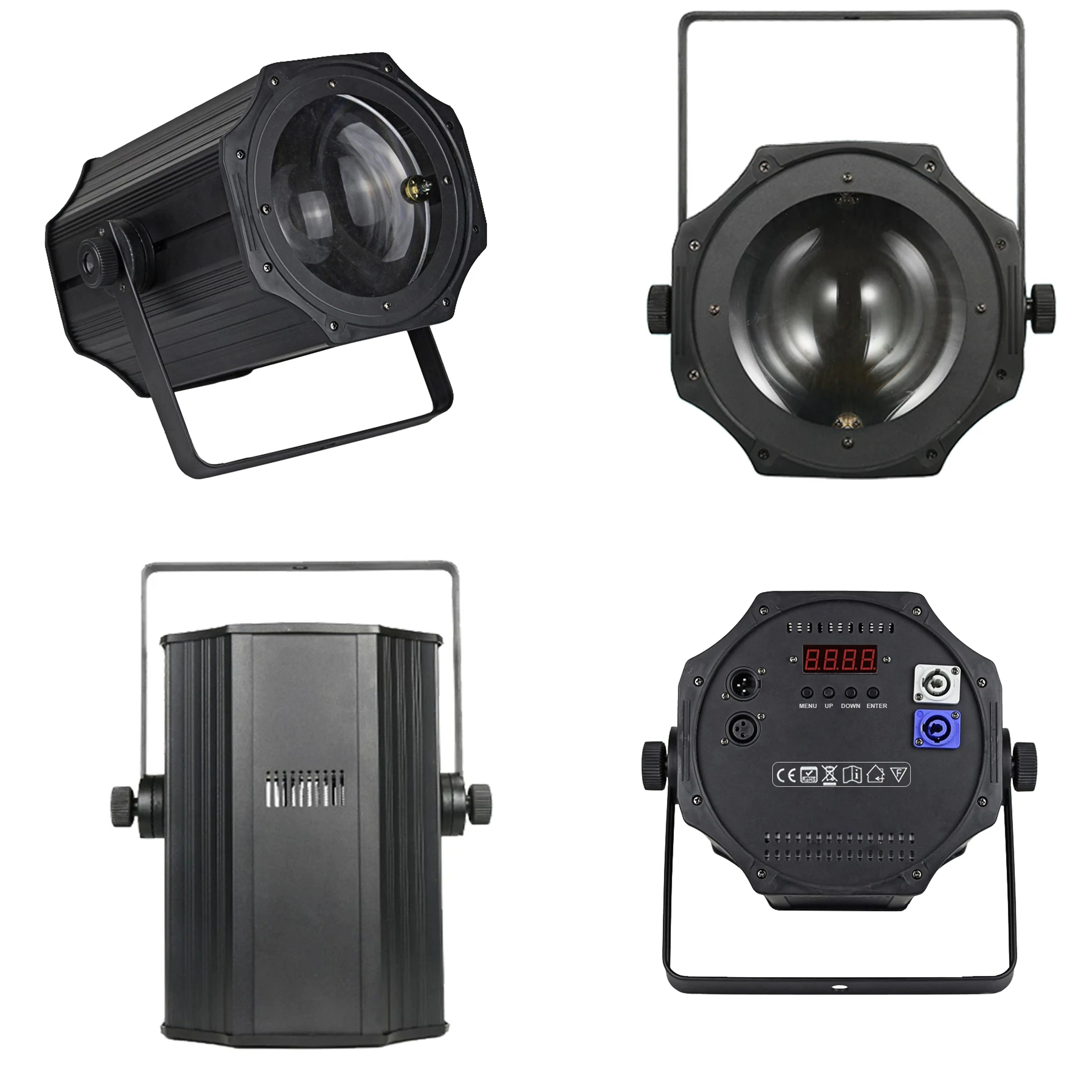Led Profile Spotlight 200w Dmx 512 Zoom Folding Cob Led Fresnel Spot ...