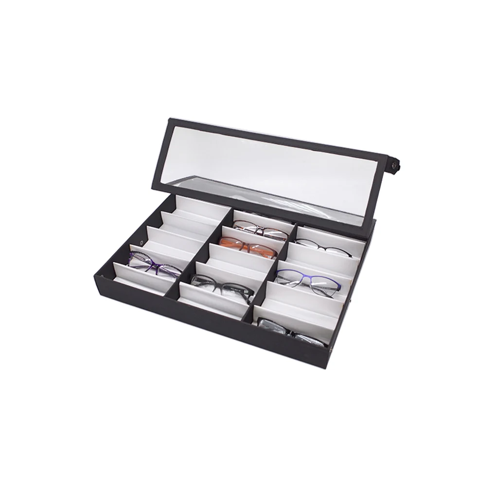 Custom Eyewear Display 18 Slot Stand Storage Eyeglass Display Tray ...