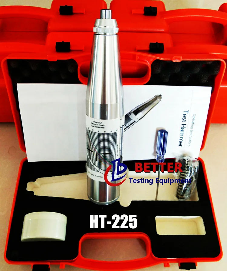 Hand-held Concrete Impact Testing Schmidt Hammer Rebound Test Hammer ...