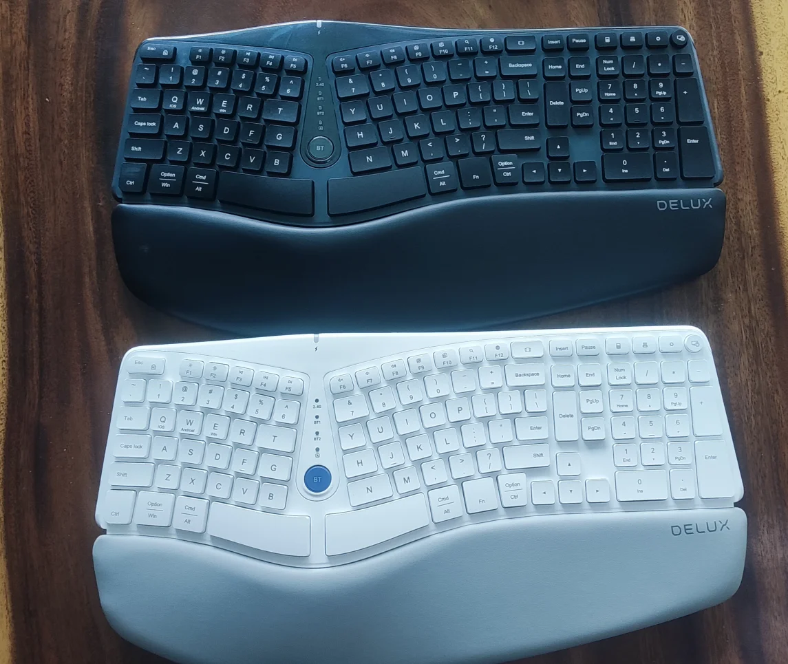 Ergonomic Split Keyboard - Wireless Comfort for Windows/mac