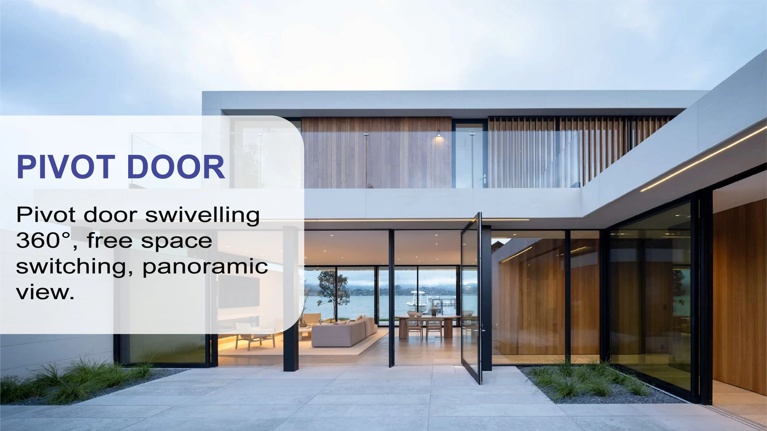 OEM/ODM Glass Revolving Aluminium Pivotante Exterior Front Spring Door ...