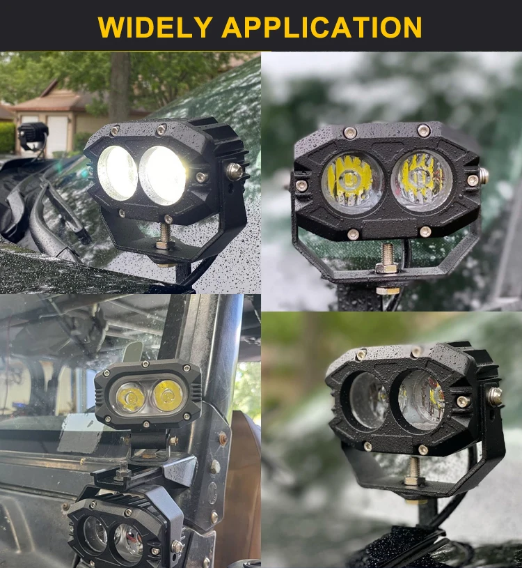 30W 4 Inch Off Road LED Spot and Flood Lights for ATV UTV Trucks - IP68 ...