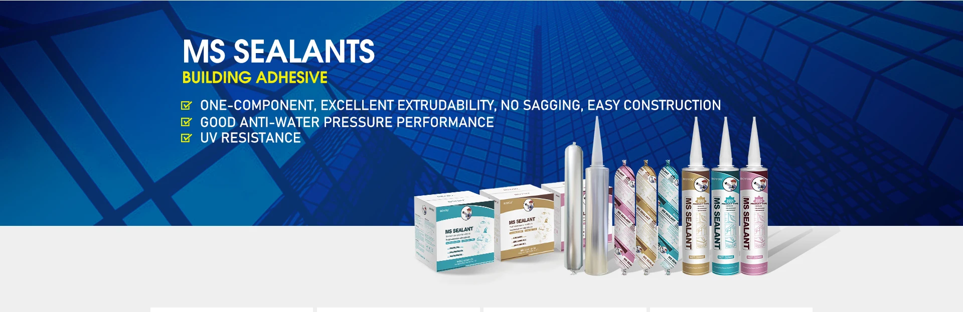 Guangzhou Boyou Sealant Co., Ltd. - Polyurethane Sealant/ Silicone Adhesive/ Modified Silane ...