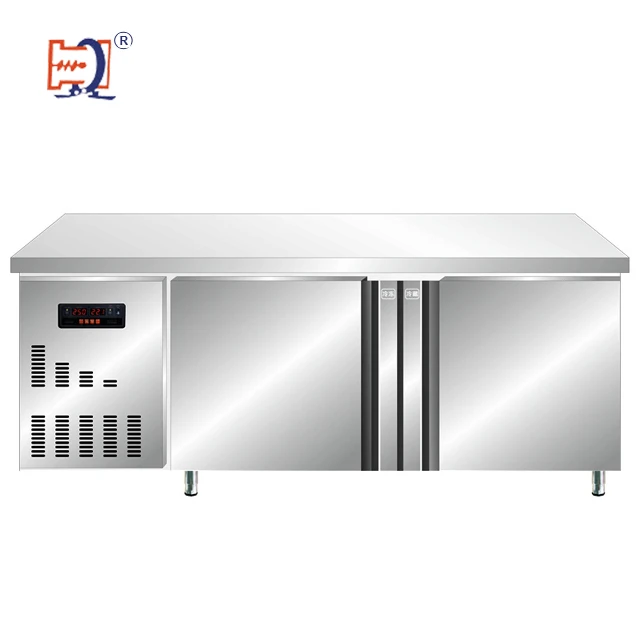 Commercial Kitchen Worktable Freezer Stainless Steel Table Top ...