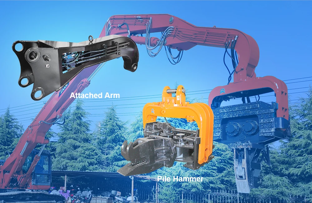 Hydraulic Vibro Pile Hammer & Pile Extractor for Excavators