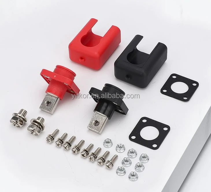 High Current 200A Square Through Wall Battery Terminal Nylon Inverter ...