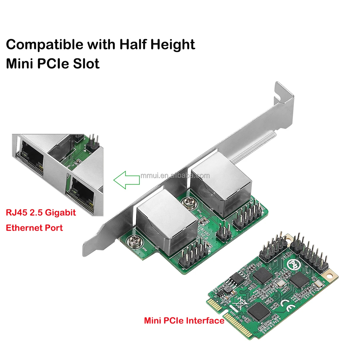 Mini Pcie to 2.5G Lan Card - 2500mbps Ethernet Solution