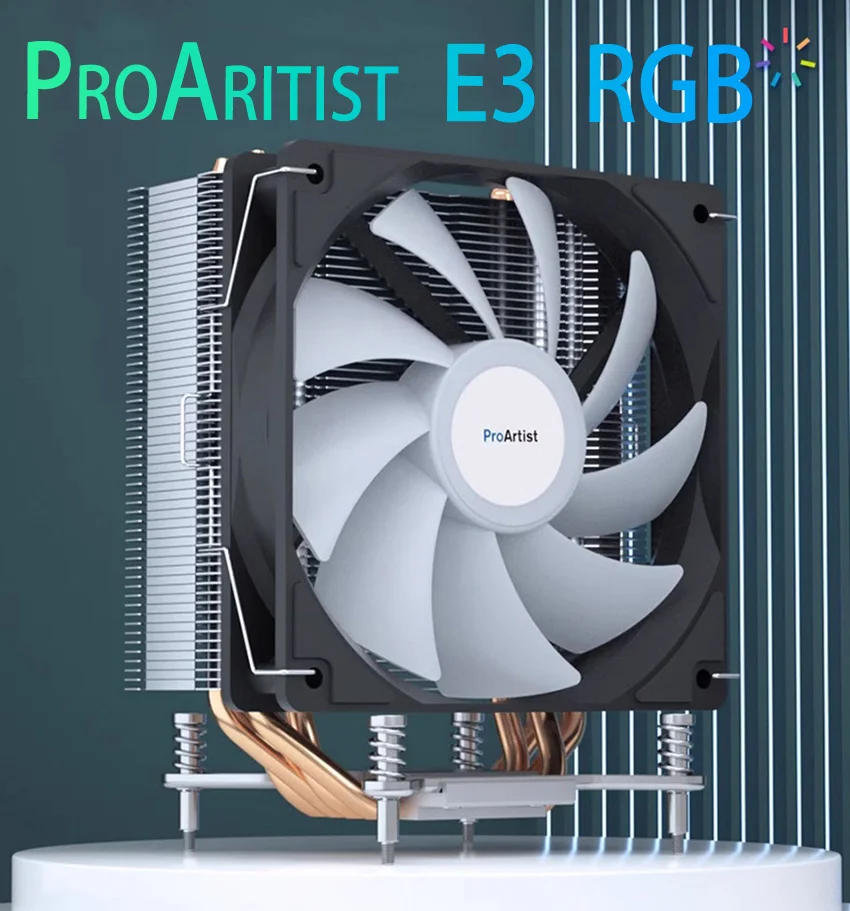 ProArtist RGB 4 Heat Pipe CPU Radiator for Intel 1200/1700 – Efficient ...