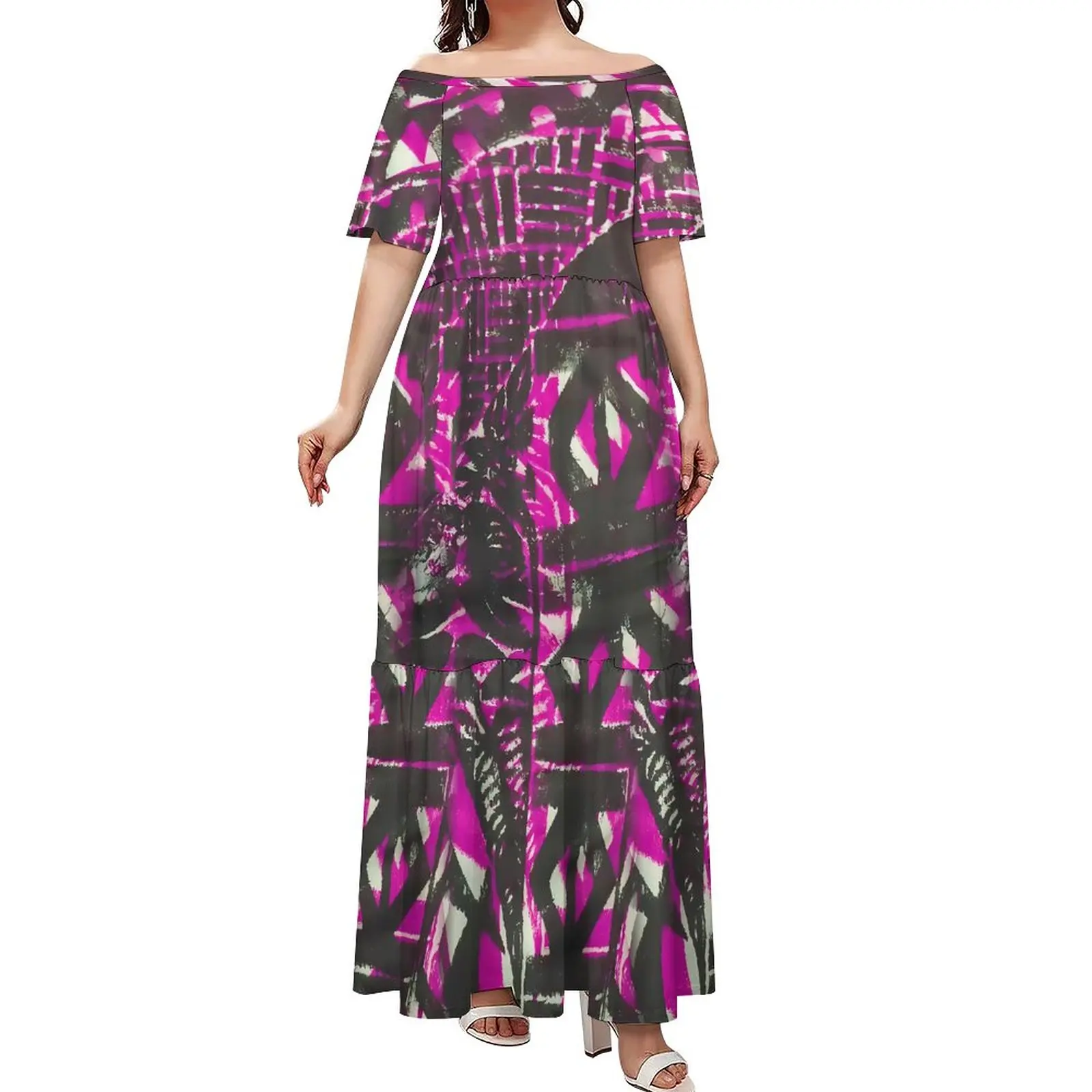 Polynesian Elei Tribal Design Custom Personality Fashion Casual Off ...