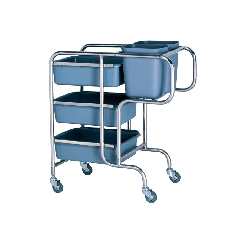 Efficient Kitchen Waste Management with Dish Collecting Trolleys