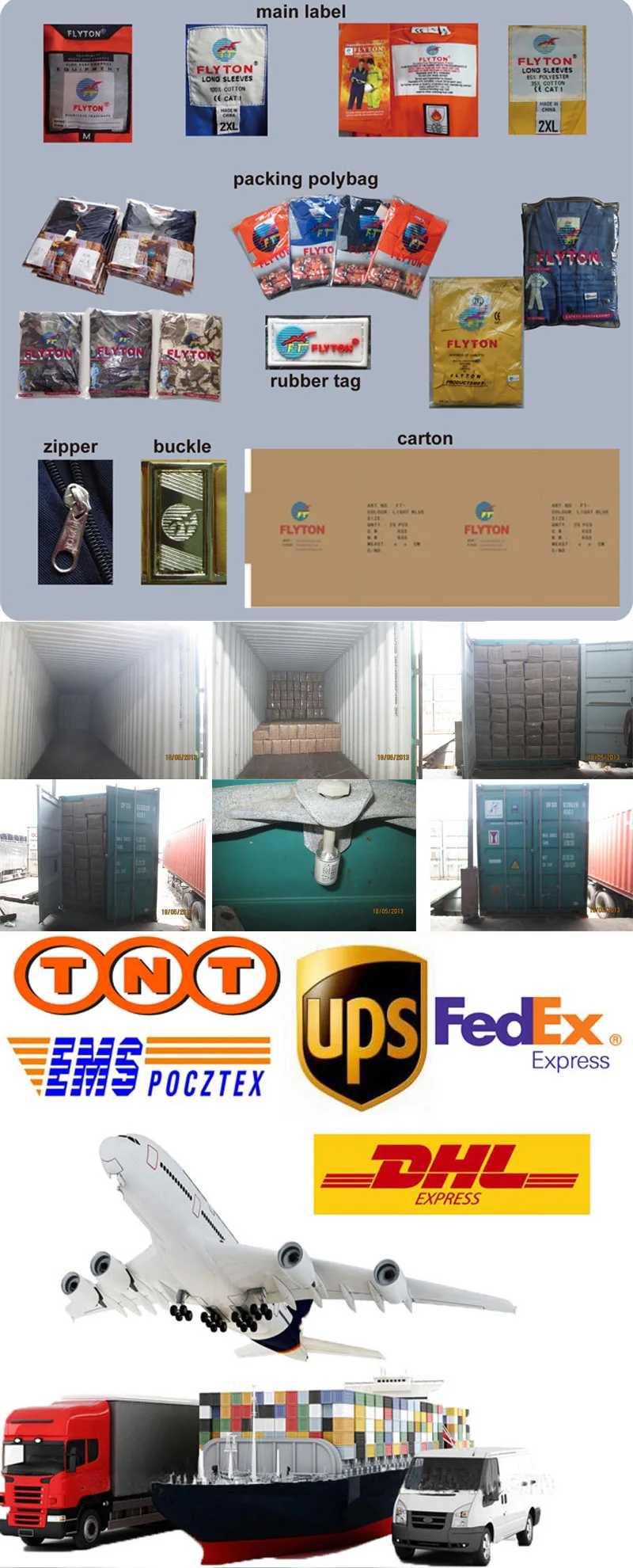 Flyton Construction Mens Workwear Overalls Safety Protective Pants ...