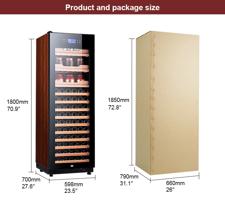 Custom Oem Compressor Double Zone Smart Temperature Control Electronic ...