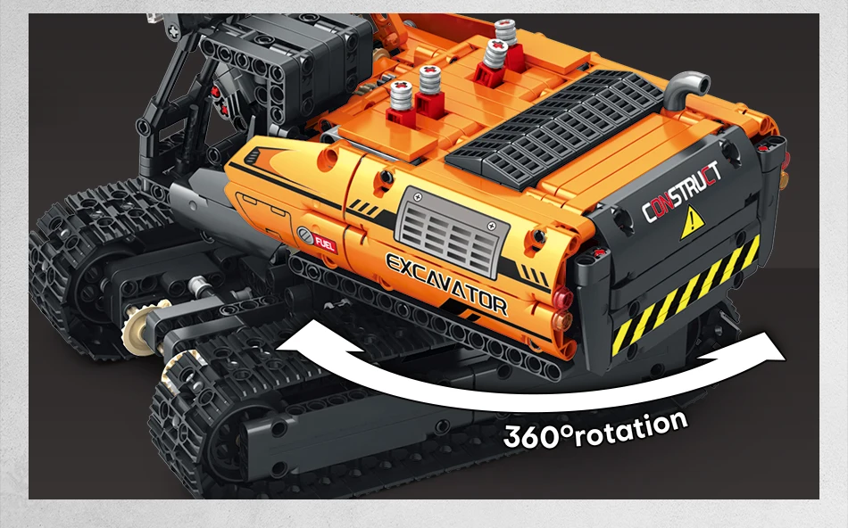 Reobrix 22003 Technic Motorized Mechanical Excavator App Remote Control ...