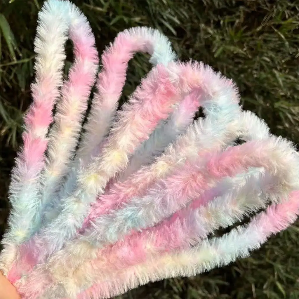 New Product Idea 2025 rainbow 20mm Fuzzy Sticks and Twist Sticks for ...