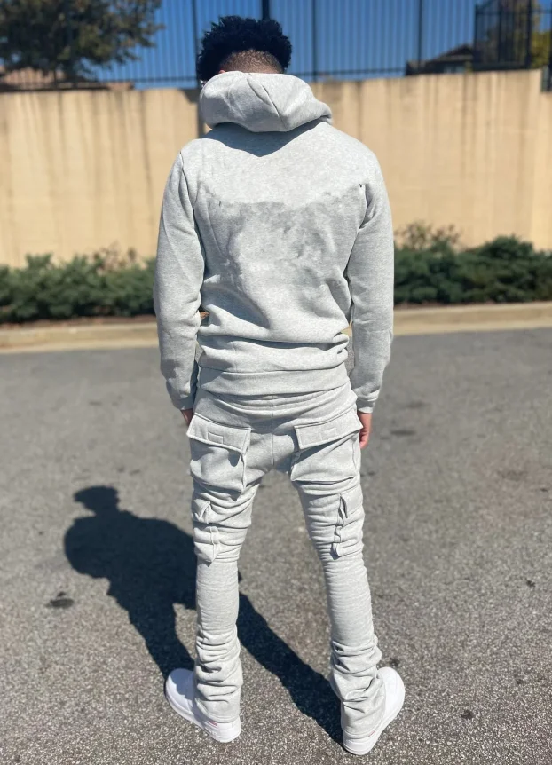 New Design Custom Street Wear Embroidery Stacked Custom Cargo Pants And ...