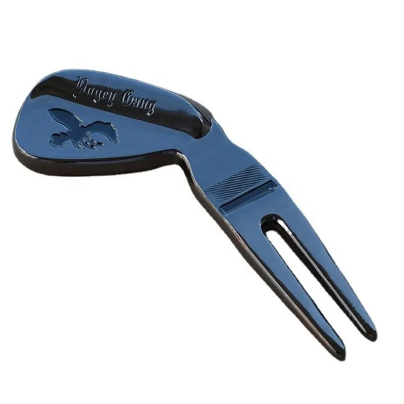 Factory Wedge Shaped Metal Golf Divot Tool Matte Black Golf Divot ...