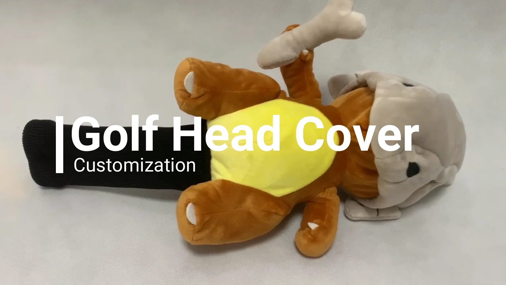 Cartoon Golf Wood Head Covers For Driver Fairways Club Headcovers Plush ...