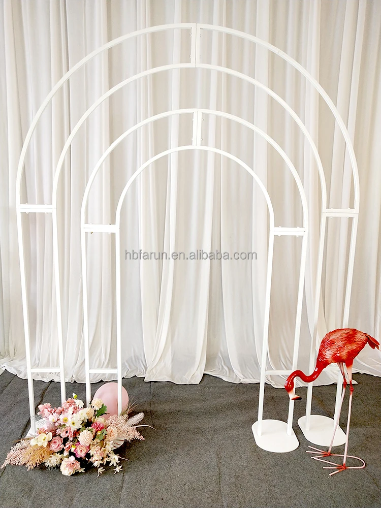 Golden Mirror Exquisite Octagon Wedding Backdrop Wedding Arch Stand ...
