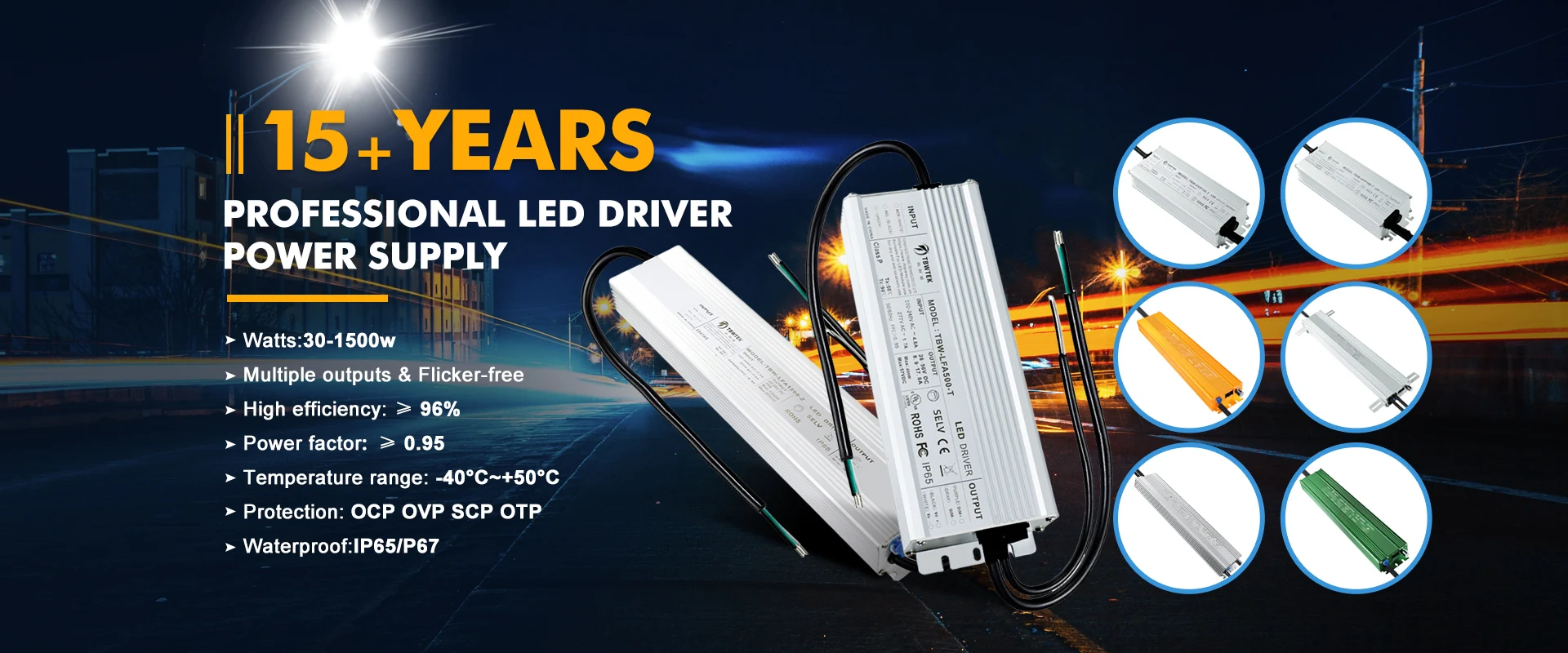 TBW-LFA100 IP65Waterproof Led Driver Power Supply for LED Explosion ...
