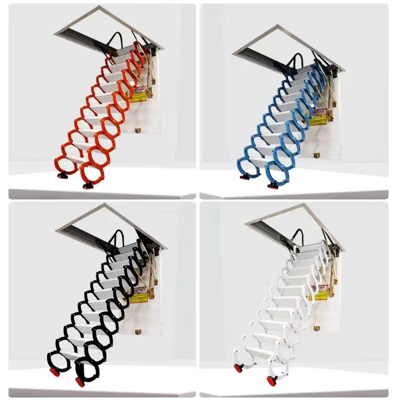 Automatic Electric Telescopic Folded Ladder Stairs - Buy Remote ...