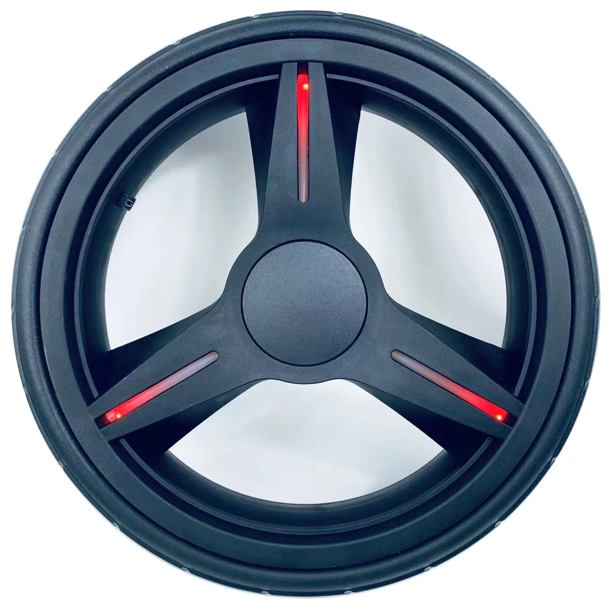 10 Inch Trolley Cart Tire Wheel Pu Foam Tire and Plastic Flash Spoke ...