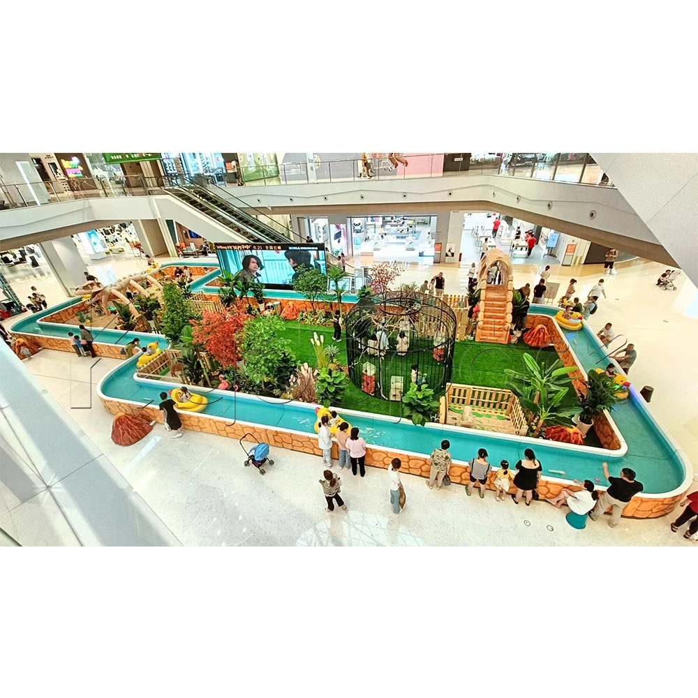 Outdoor Indoor Fiberglass Waterway Carousel Floating Boat