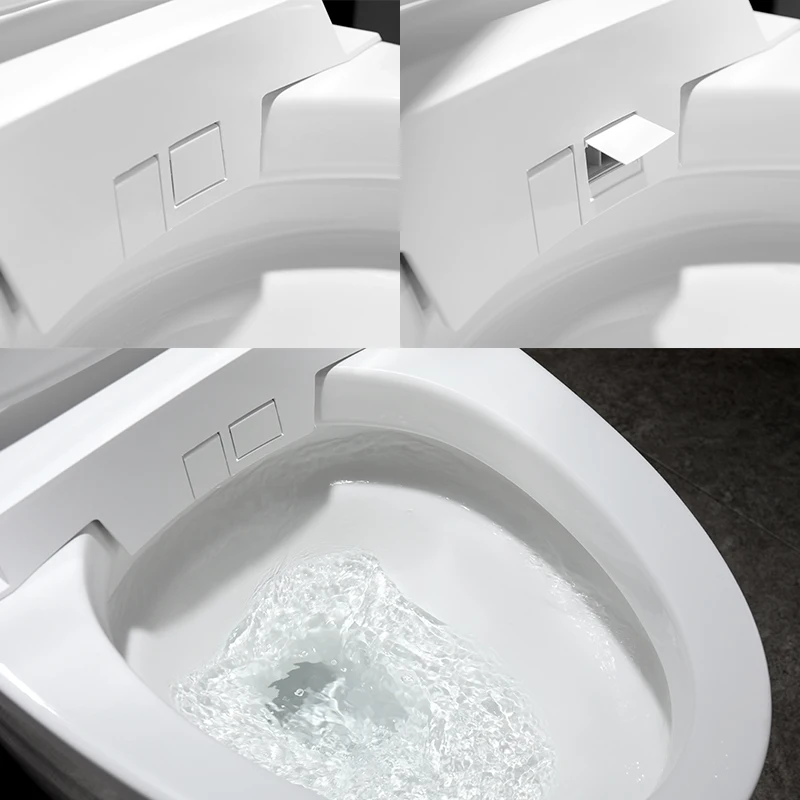 Leton Smart Tankless Toilets Bowl Led Display Foot Sensor Operation One ...