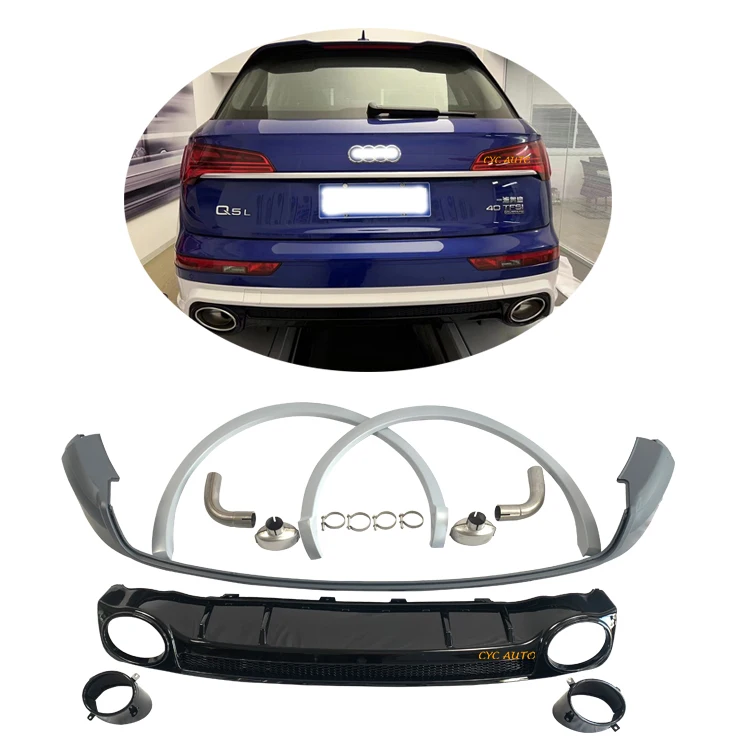 Q5 Facelift diffuser for AUDI Q5 tuning RSQ5 rear diffuser new style ...