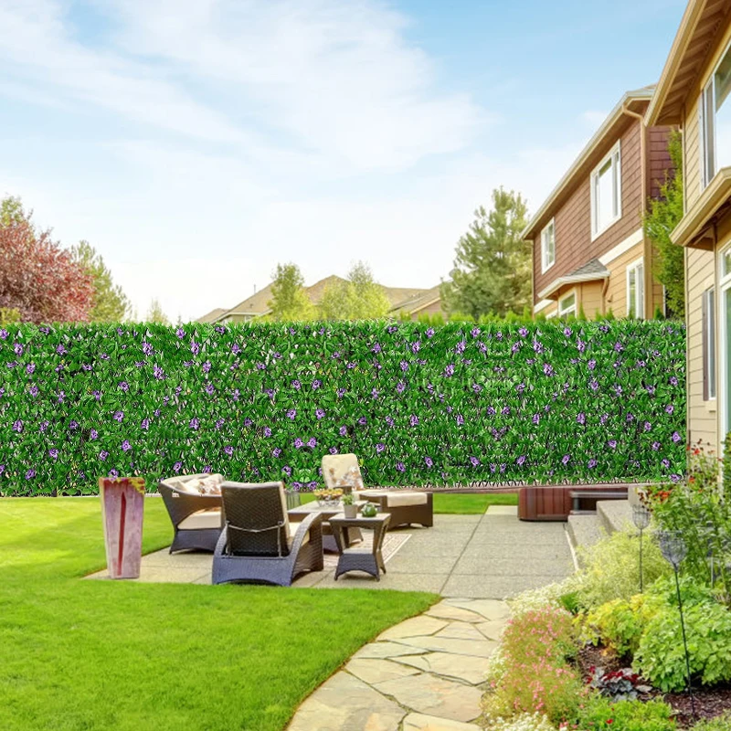 Expandable Plastic Artificial Leaf Fake Trellis Privacy Fence For ...