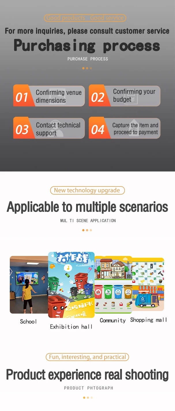 Garbage Sorting Touch Screen Interactive Waste Separation Interactive ...