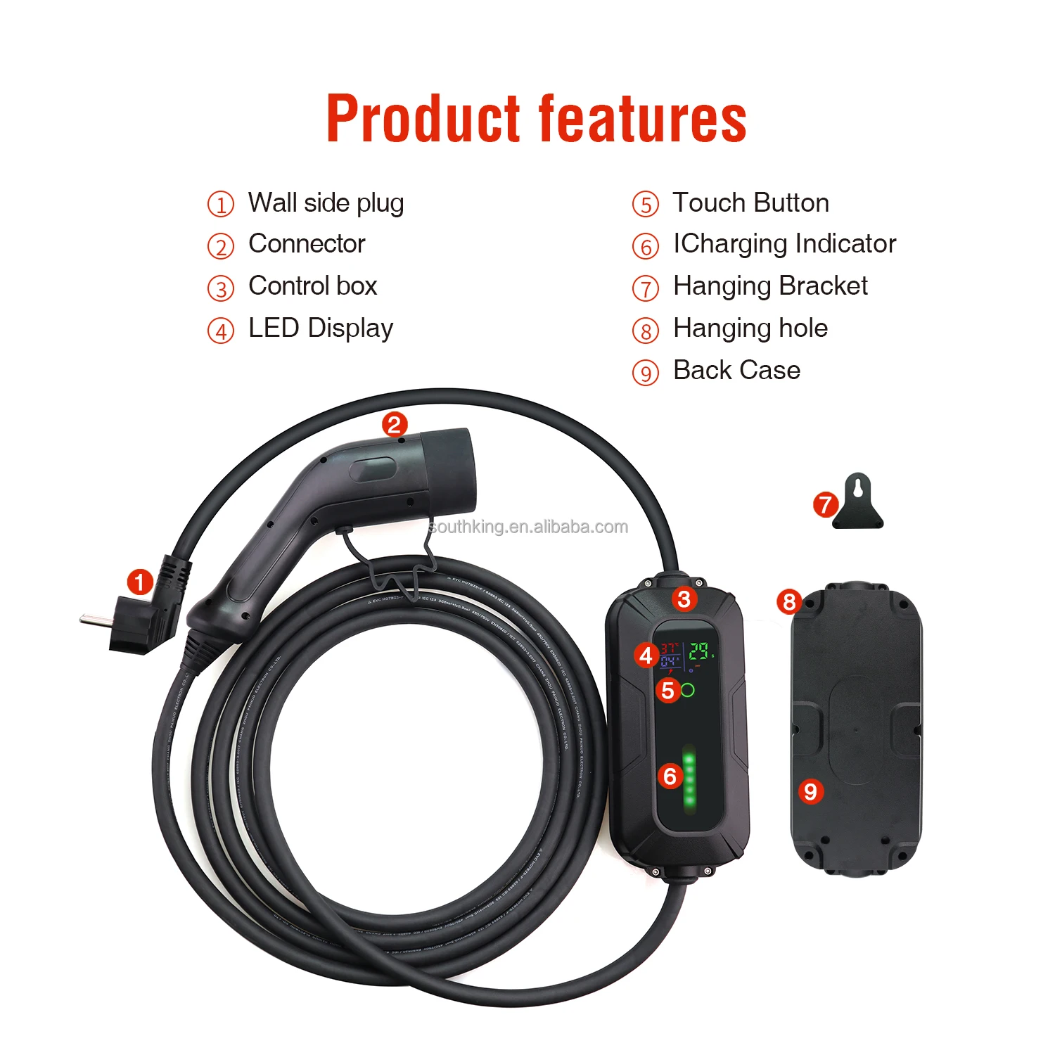 Wholesale 32a Portable Ev Charger - Adjustable & Efficient