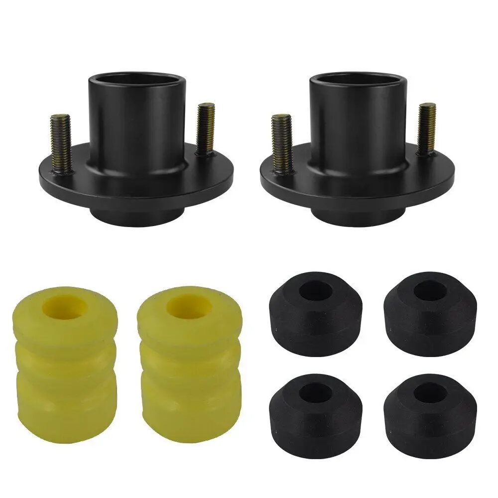 2pcs/lot Black Aluminum Suspension Coilover Shocks Strut Top Hat Mount ...