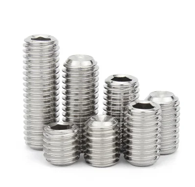 Stainless Steel Ss304 Ss316 Hexagon Socket Set Screws With Cup Point ...