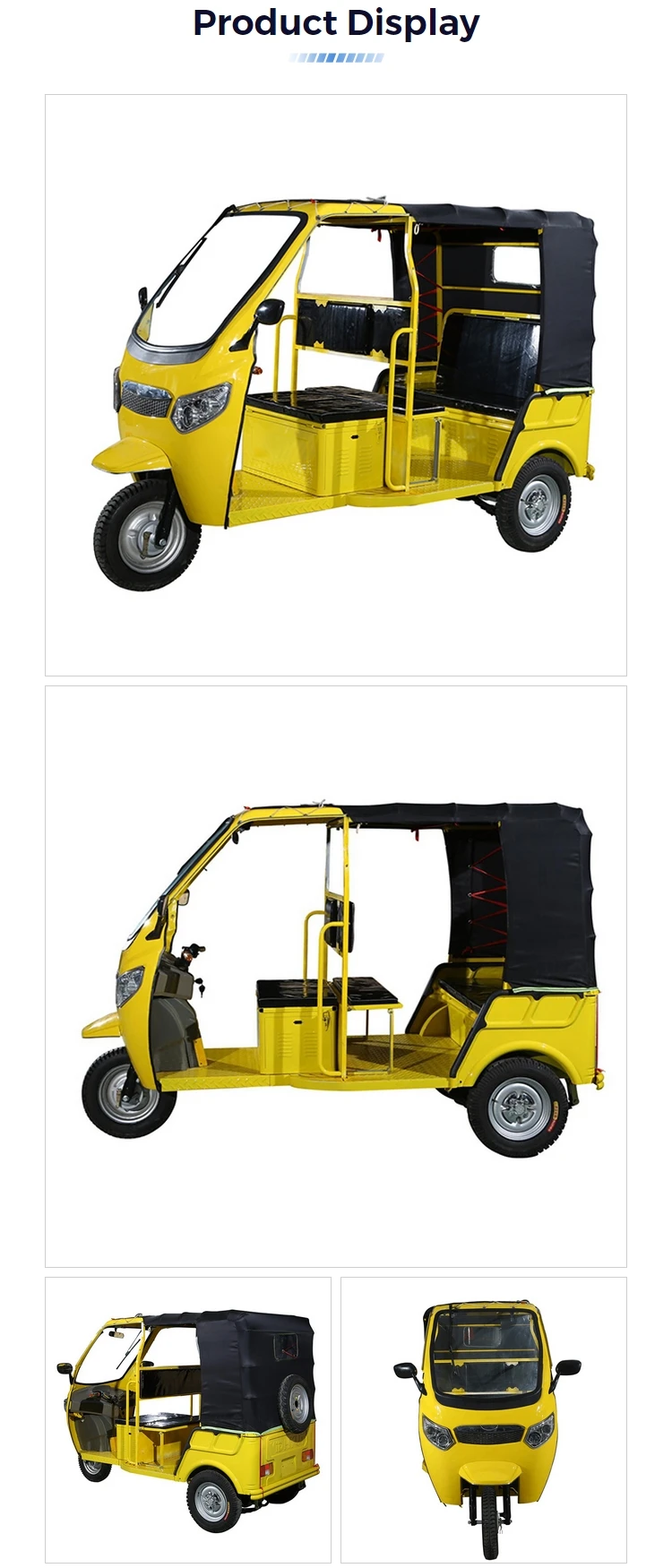 ICAT and ARAI Approved Battery Auto Three Wheeler Tricycle
