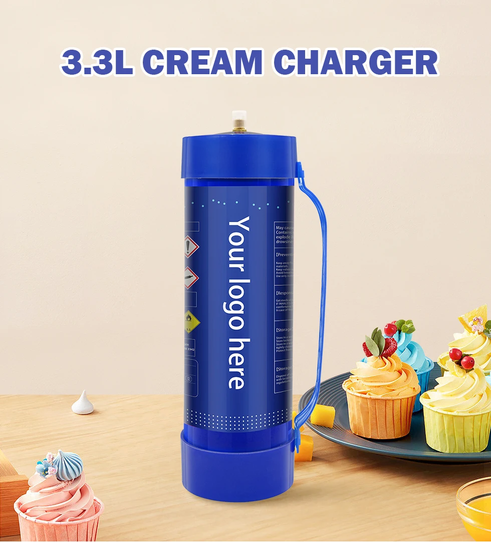 Customizable Wholesale Food Grade Aerated Cream Charger 2000g Blue ...