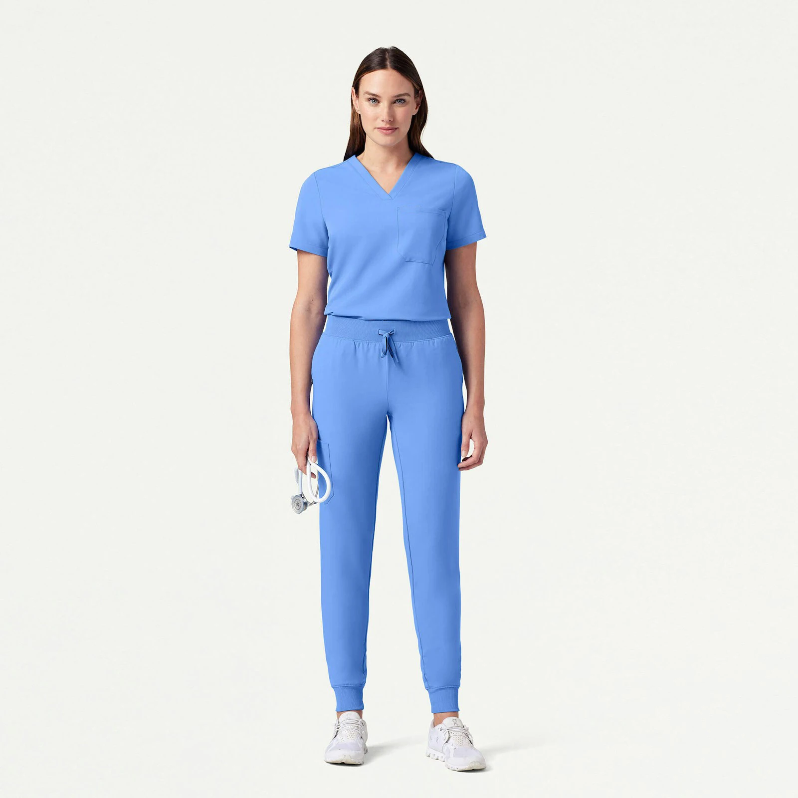 Yuhong Women Recycle Soft Fabrics V-Neck T-shirt Top Hospital Nursing ...