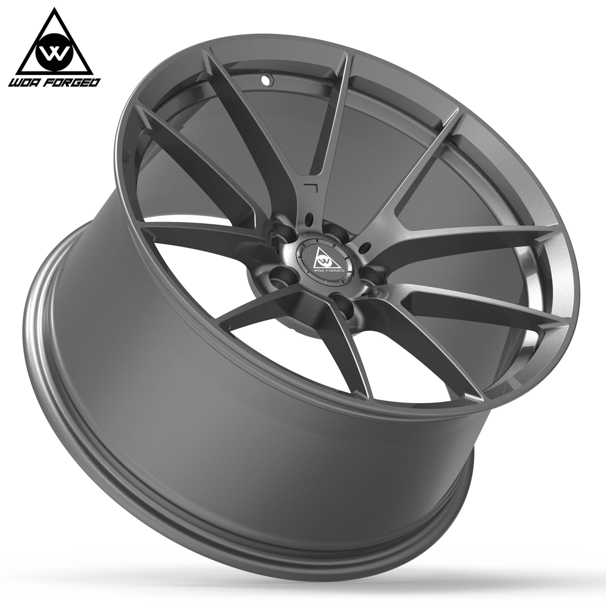 WOAFORGED Custom One Piece Forged Matte Black Wheel Rims