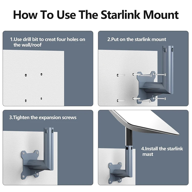 Jh-mech Starlink Internet Kit Satellite Mounting Adapter Accessories ...