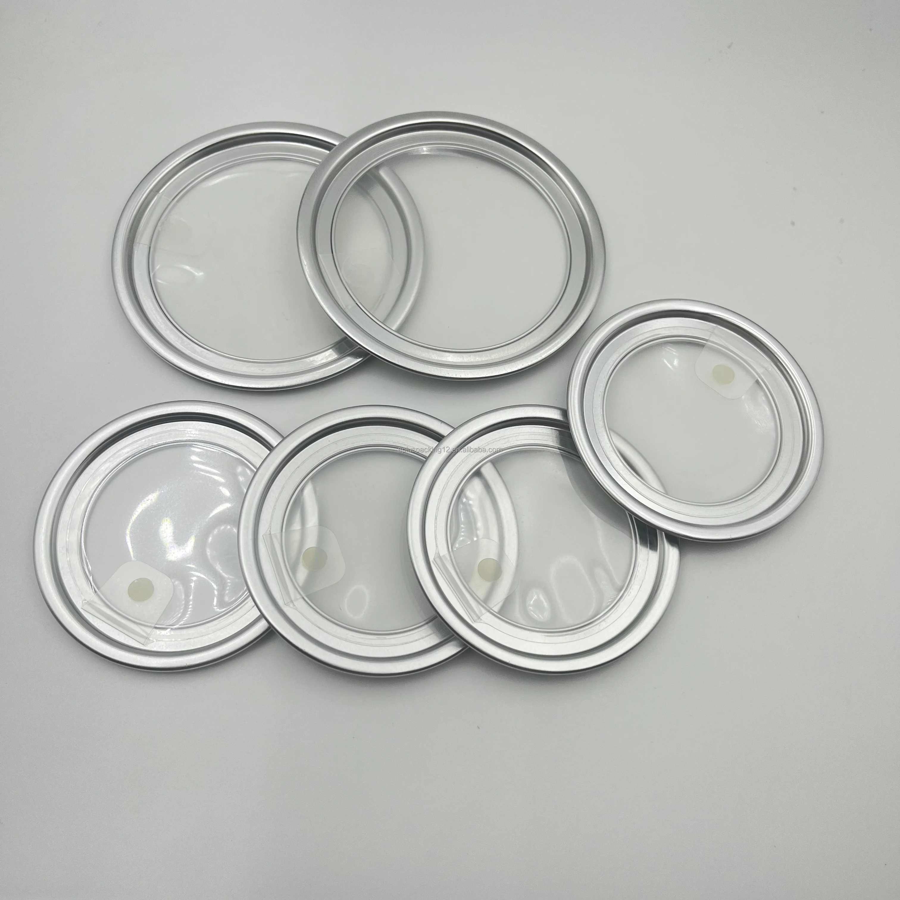 65/83 mm Transparent Tear-off Lid for Paper Tube & Tin Can Packaging ...