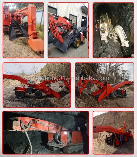 Underground Mining Tunnel Crawler Mucking Loader For Stone Coal Mucking ...