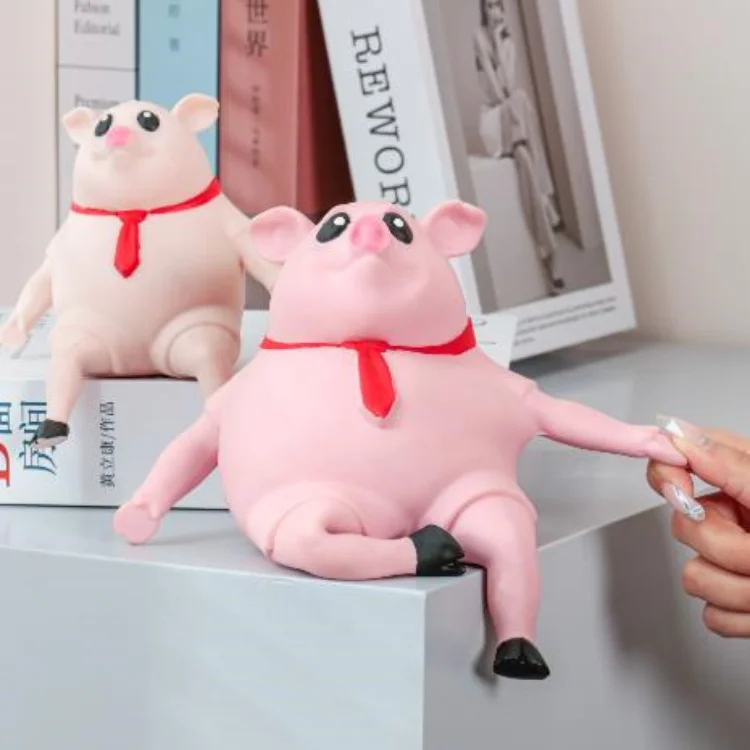 Cute Pink Pig Squeeze Toy Decompression Toy Release Pressure Squeeze ...