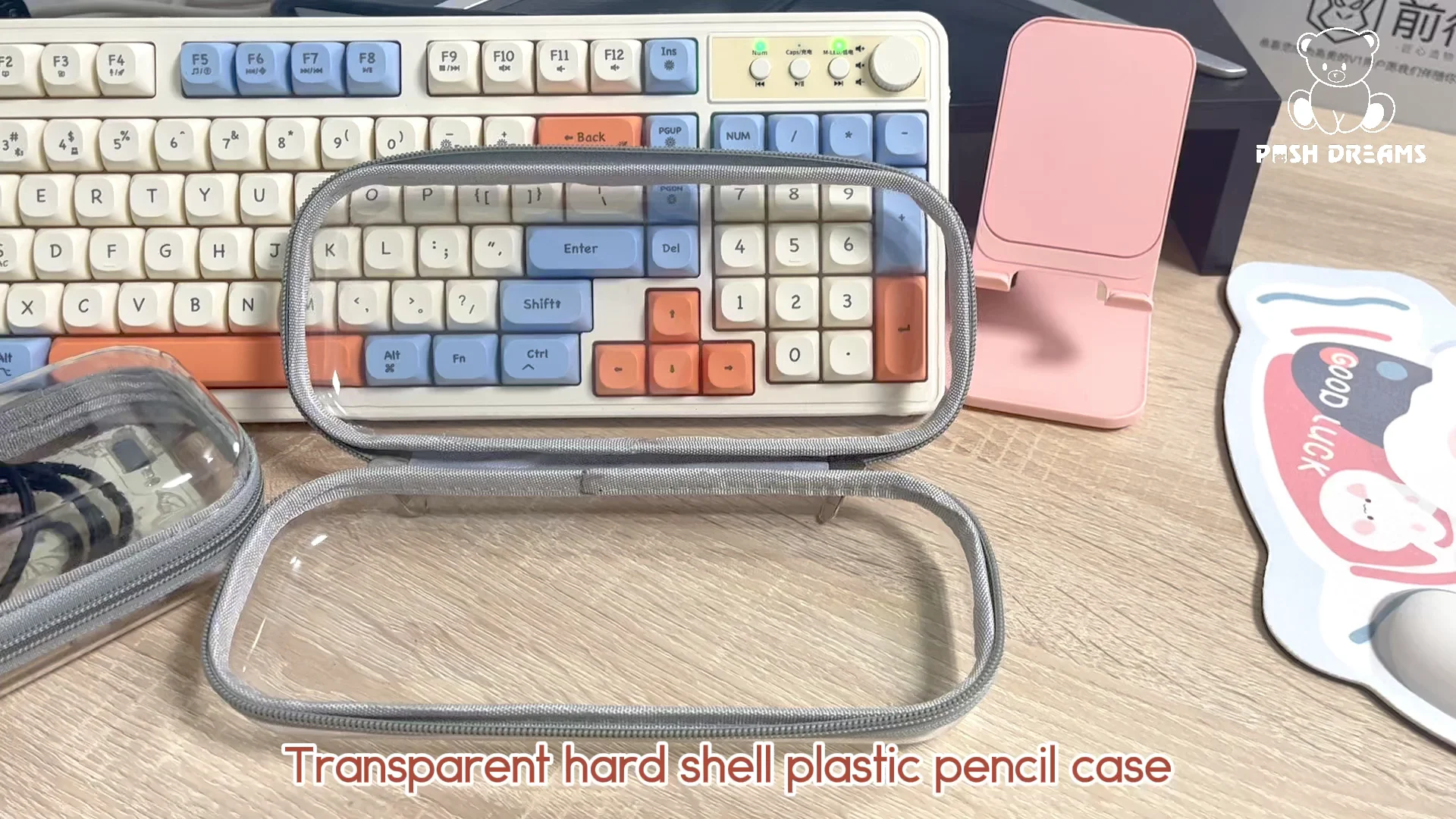 Posh Dreams Hot Selling Customizable School Supplies Transparent Visual ...