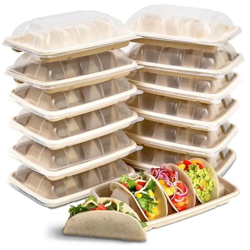Eco-friendly Taco Packaging - Customizable & Biodegradable